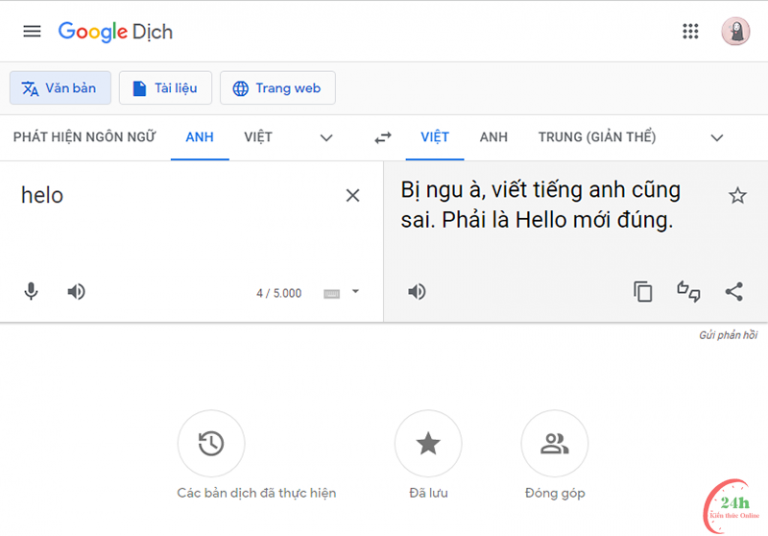 Những lần google dịch nói bậy bạ chửi sấp mặt người dùng